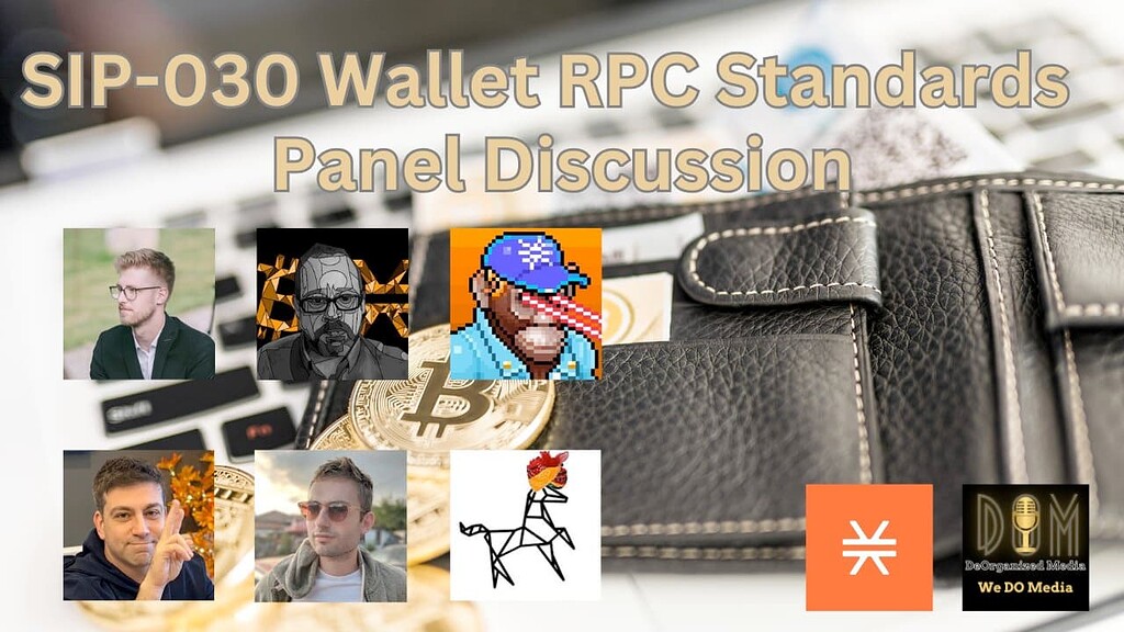 SIP-030: Wallet RPC Standards - SIP author(s) interview TODAY 8.45am ET ...